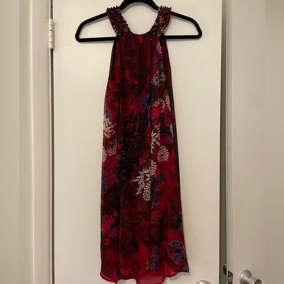 ECI | Dresses | Halter Eci Beaded Dress | Poshmark